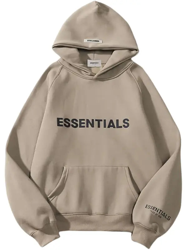 Brown Essential Hoodie | Brown Essential Sweatshirt – Eshees